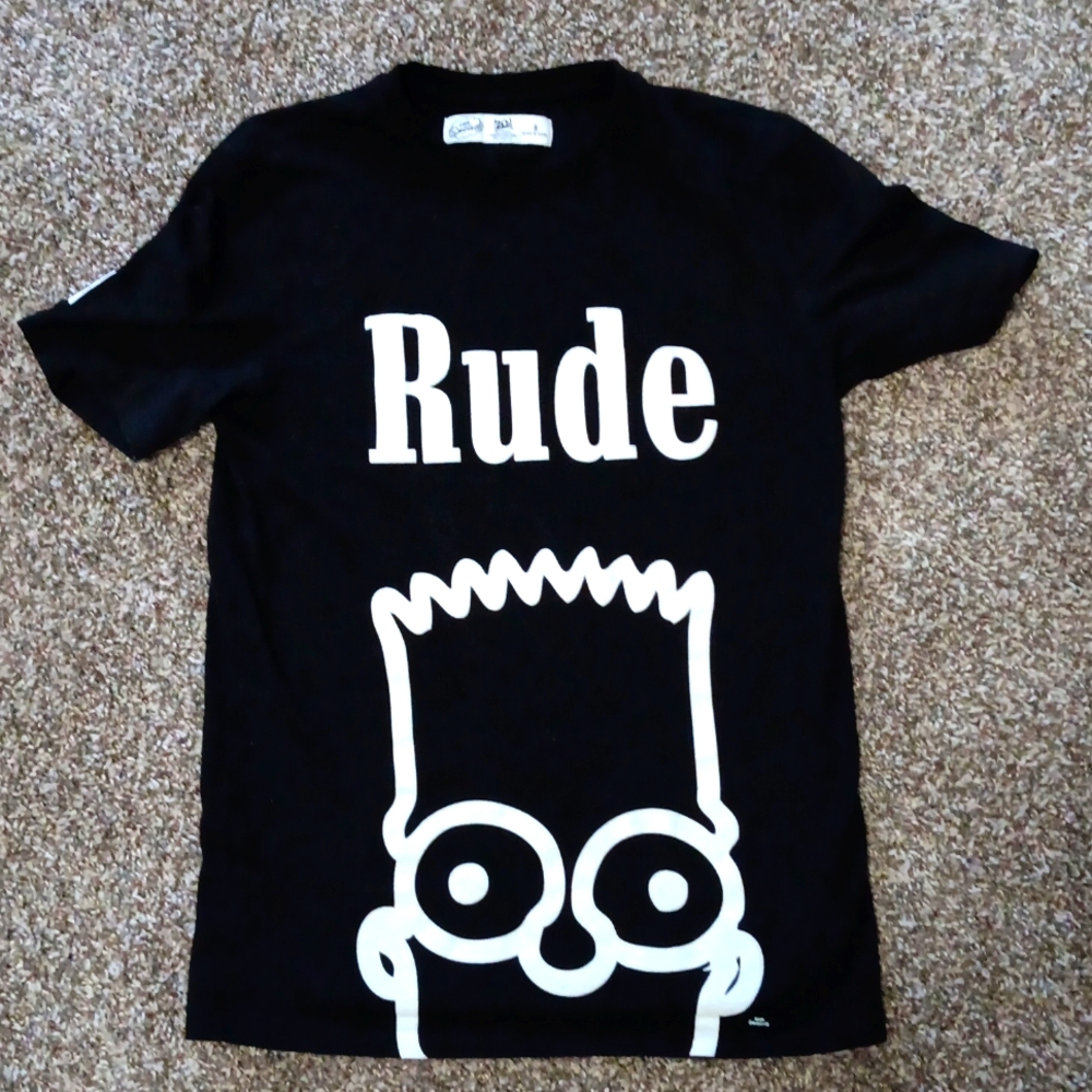 The Simpsons / Bart Rude /T Shirt - Gem